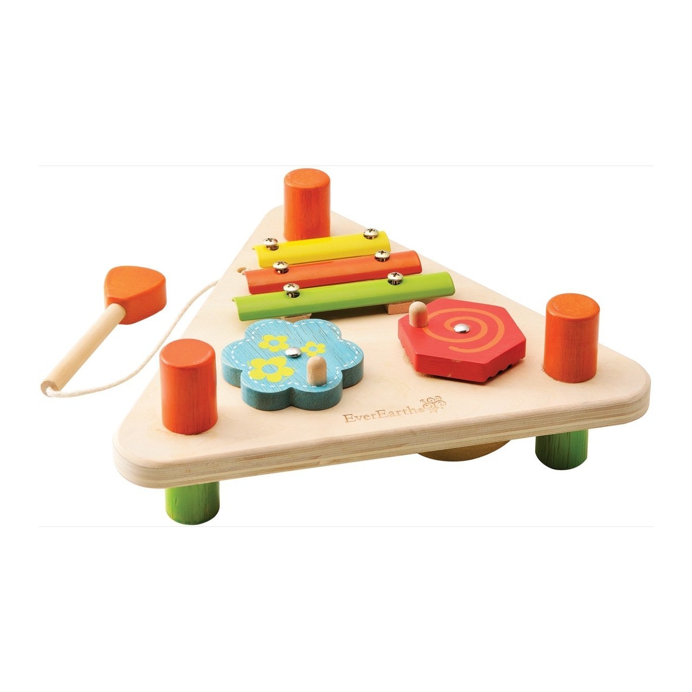 Flip over triangle musical set