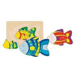 Wooden Fish Multilayer Puzzle